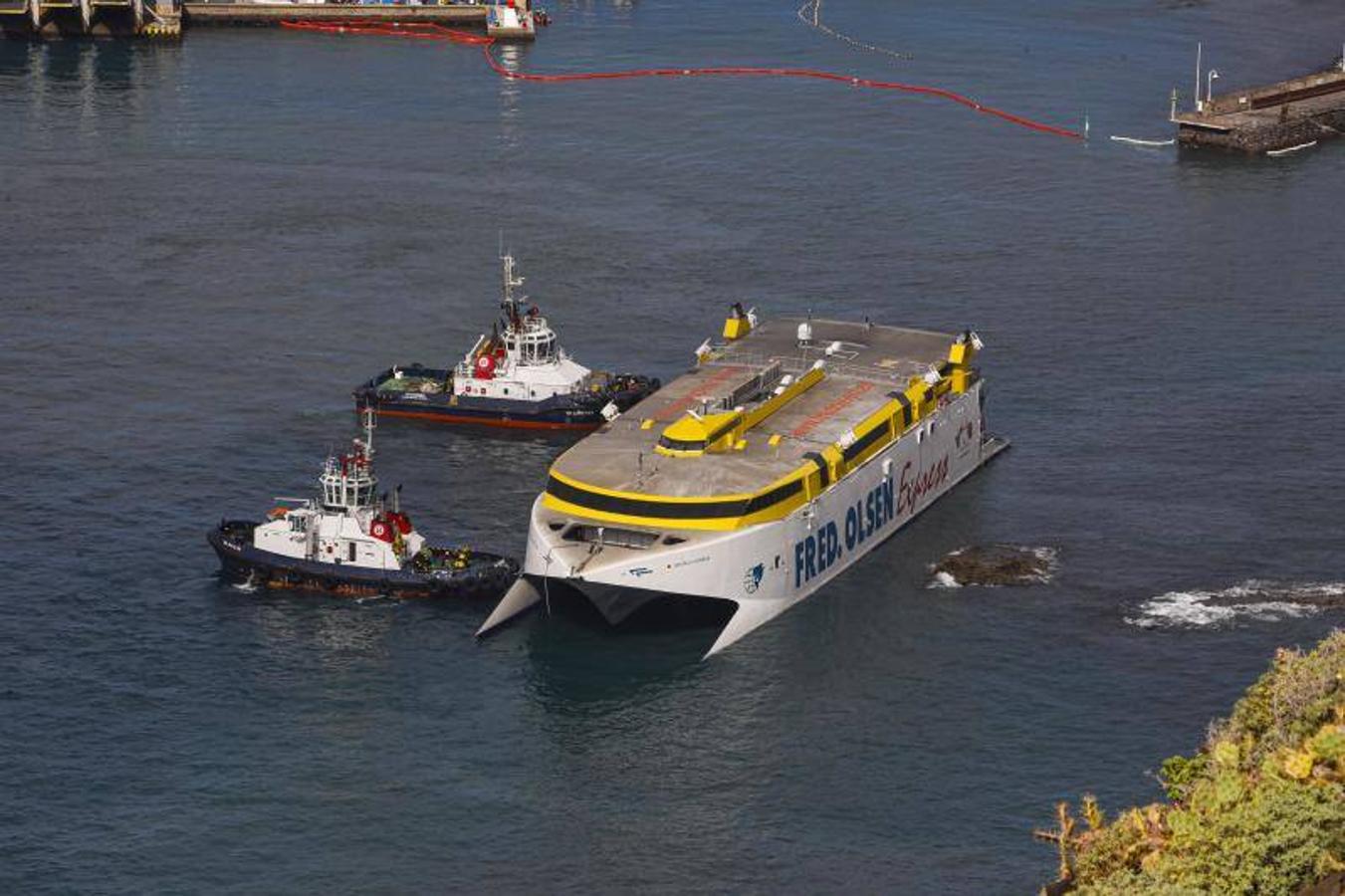 Fotos: Así está el barco encallado | Canarias7