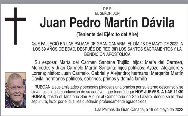 Juan Pedro Martín Dávila | Canarias7